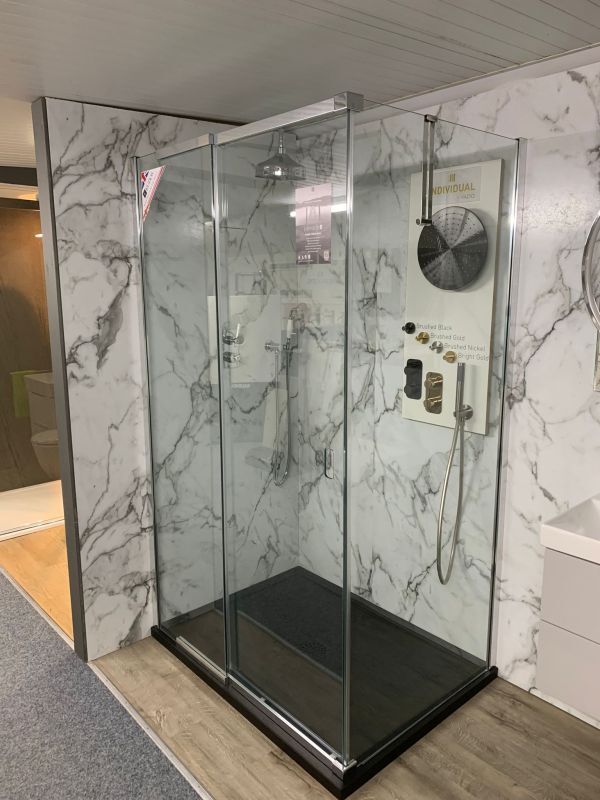 *Ex-display* Kudos Pinnacle 8 Sliding Door, Side Panel & Tray 1200 x ...