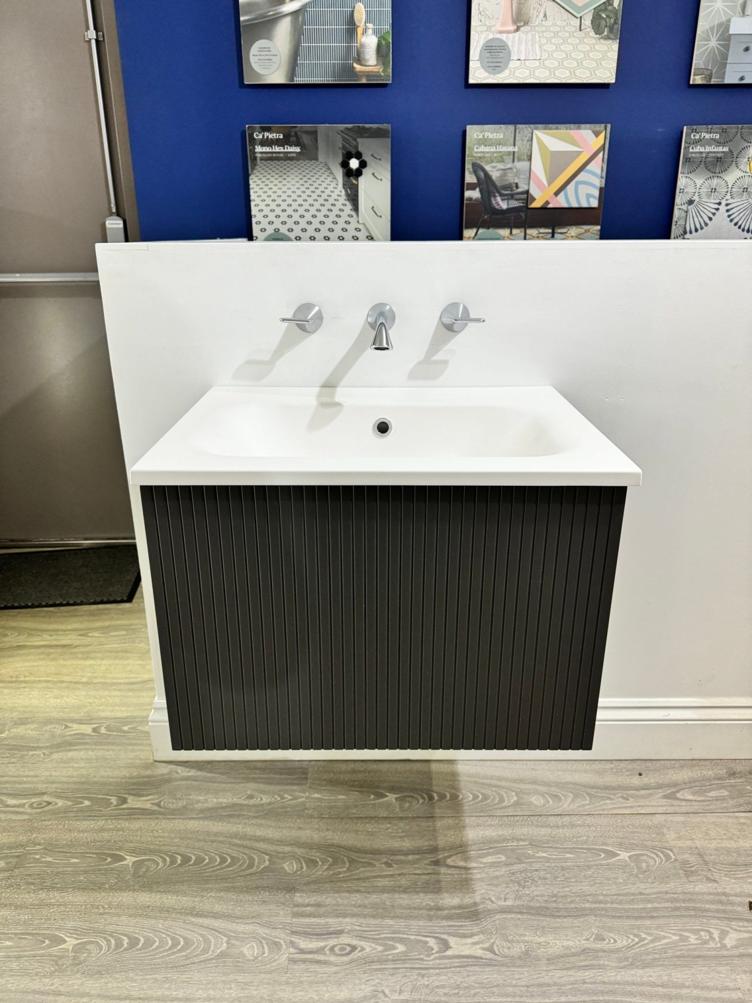 *Ex-display* Calypso Minori 600mm Vanity Unit & Basin – Grey – Salacia ...